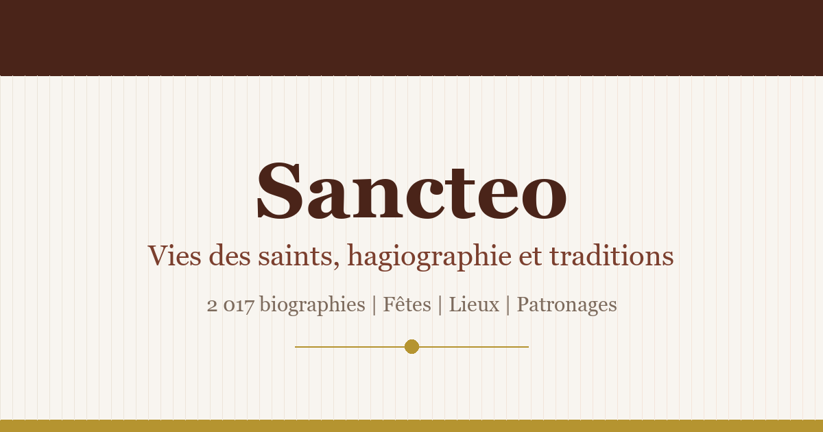 San Drogón (Druón) — Patrón de los pastores, siglo XII | Sancteo